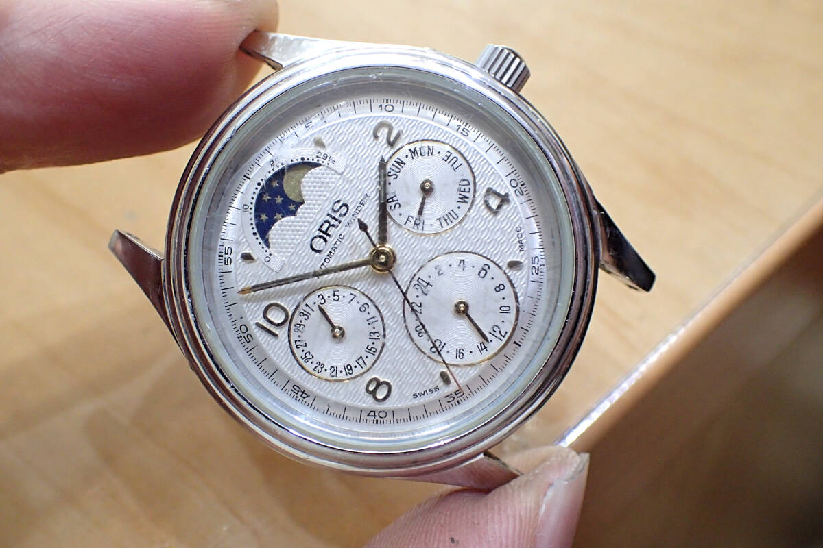 ORIS/オリス デイデイト/ムーンフェイズ S.A.7433B 裏スケ 自動巻き メンズ腕時計(オリス)｜売買されたオークション情報 ...