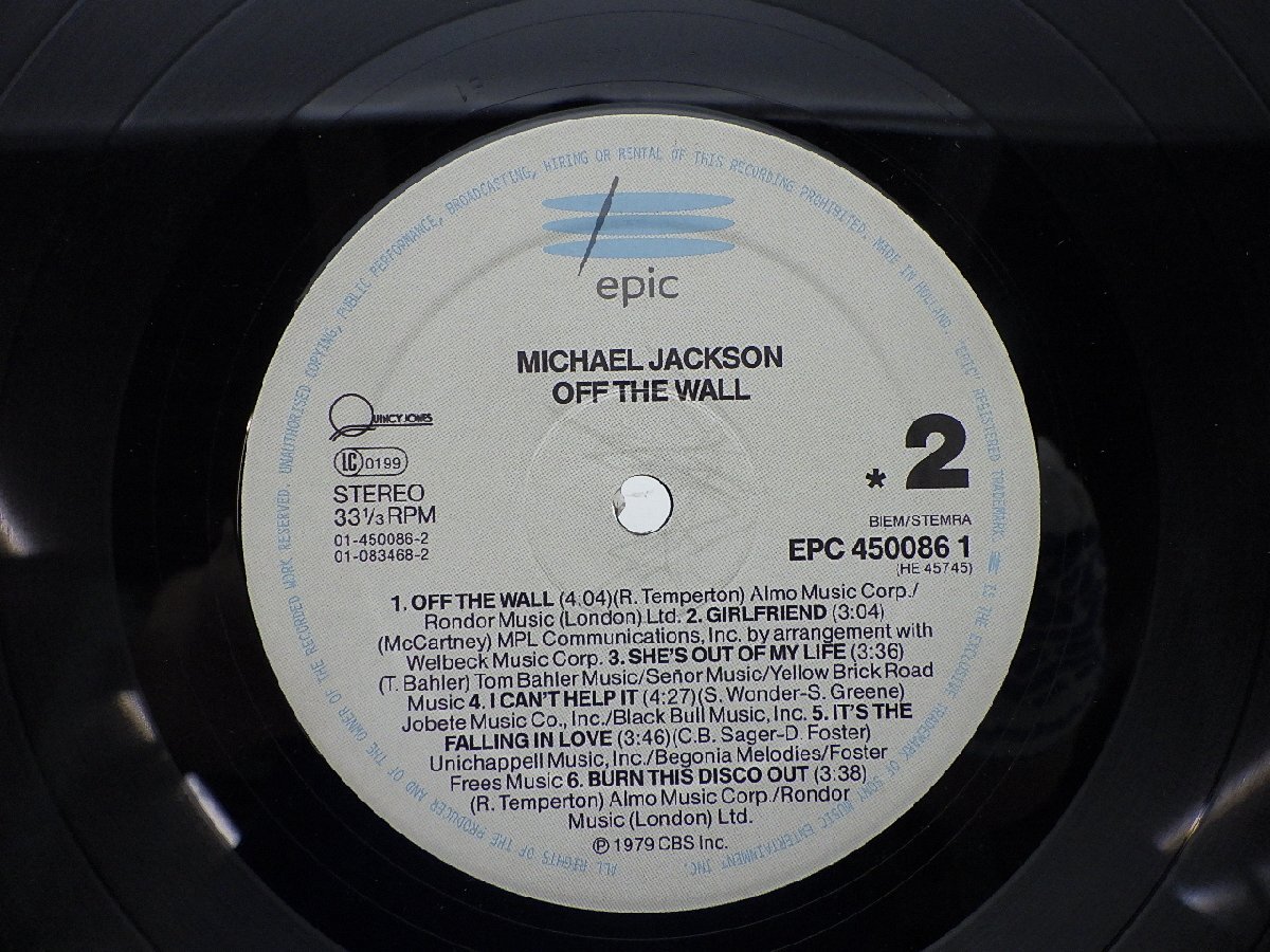 Michael Jackson Off The Wall LP 12インチ /Epic EPC 450086 1 /ファンクソウル(R&B ...