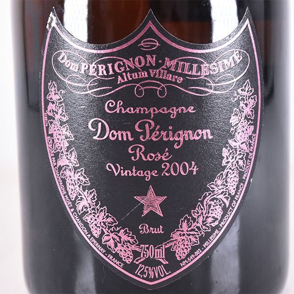 ドンペリニヨン ロゼ 2004年 MHD正規品 750ml 12.5% シャンパーニュ Dom Perignon ROSE I160249 ...