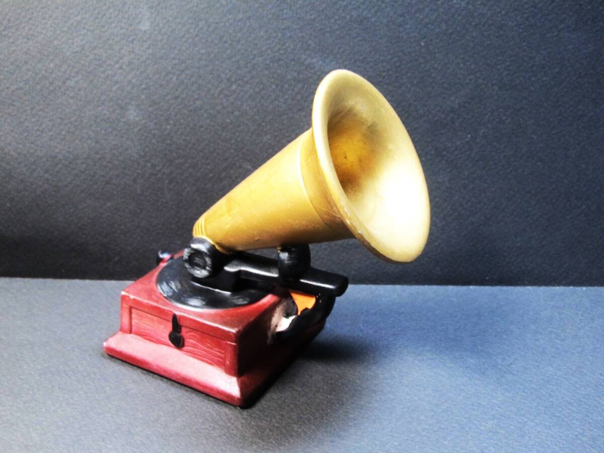 日本ビクター ニッパー 犬用 蓄音機 のみ 陶器 置物/VICTOR NIPPER HIS MASTERS VOICE ビクター犬 オーディオ ...