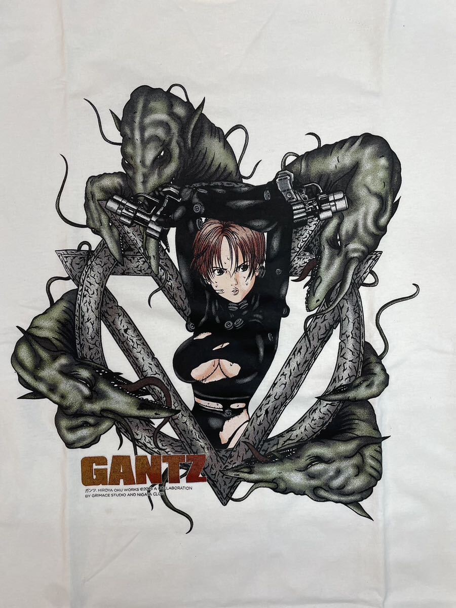 ガンツ GANTZ Tシャツ 岸本恵 アニメ L エロ レア ブートT ホワイト USA エヴァ AKIRA アキラ ジブリ もののけ姫 攻殻 ...