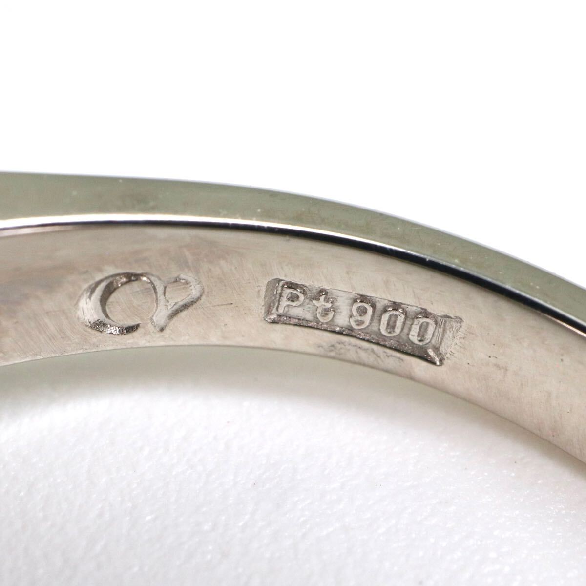 CrescentVert クレサンベール Pt900 アレキサンドライト/天然ダイヤモンドリング N 6.8g 15号 alexandrite jewelry ring diamondED1 ...