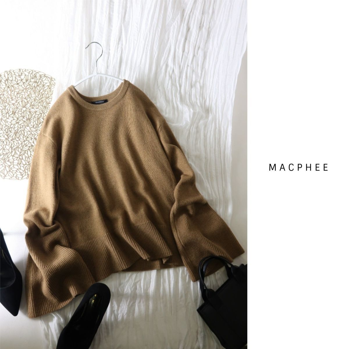 トゥモローランド/マカフィー MACPHEE ウール100% フレアスリーブニット Sサイズ 日本製 M-S 6748(トップス)｜売買されたオークション情報、yahooの商品情報をアーカイブ ...