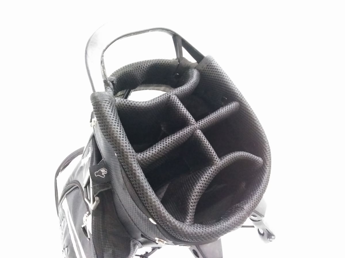 PYKES PEAK パイクスピーク スタンド式 キャディバッグ PP-01 ブラック×ホワイト 10型 6分割 ゴルフ用品 1108-77E@140(その他)｜売買されたオークション情報 ...