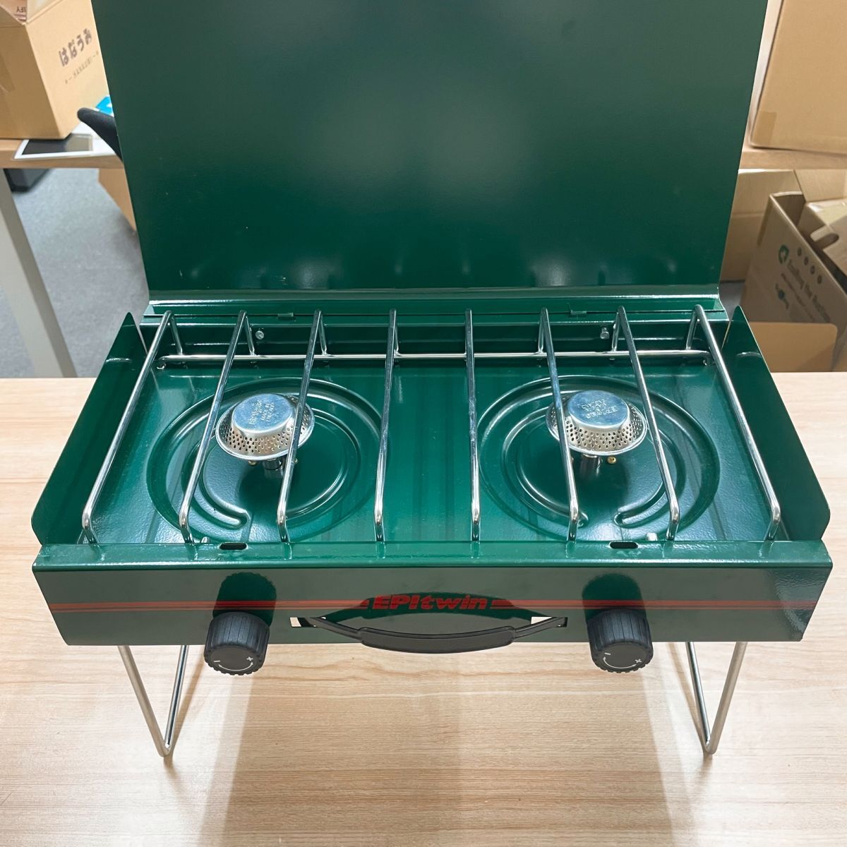 品 EPI twin 3052 イングランド製 コンパクトツーバーナー ユニバーサルトレーディング キャンプ EPl twin型 取扱説明書 ...