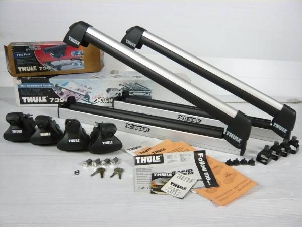 THULE X-TENDER 739/Foot Pack 755 エクステンダー SET 475P(スキーキャリア、スノーボードキャリア)｜売買されたオークション情報、yahooの商品情報を ...