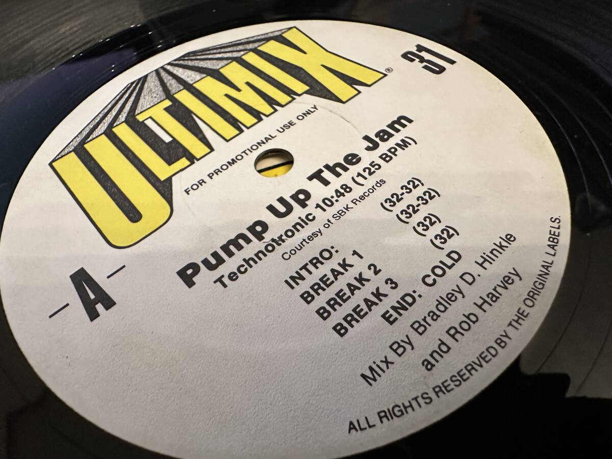 12” Ultimix 31 / ユーロ ヴォーカル ハウス クラシック Technotronic / Pump Up The Jam ...