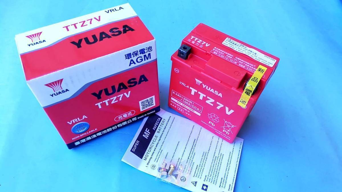 YUASA 台湾ユアサ TTZ7V バッテリー 充電済 互換 YTZ7V FTZ7V NMAX125 SE86J SED6J SG50J ...