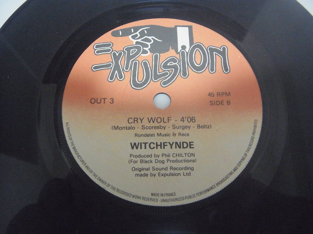 UK盤 WITCHFYNDE I'd Rather Go Wild/Cry Wolf Expulsion OUT 3 NWOBHM Iron ...