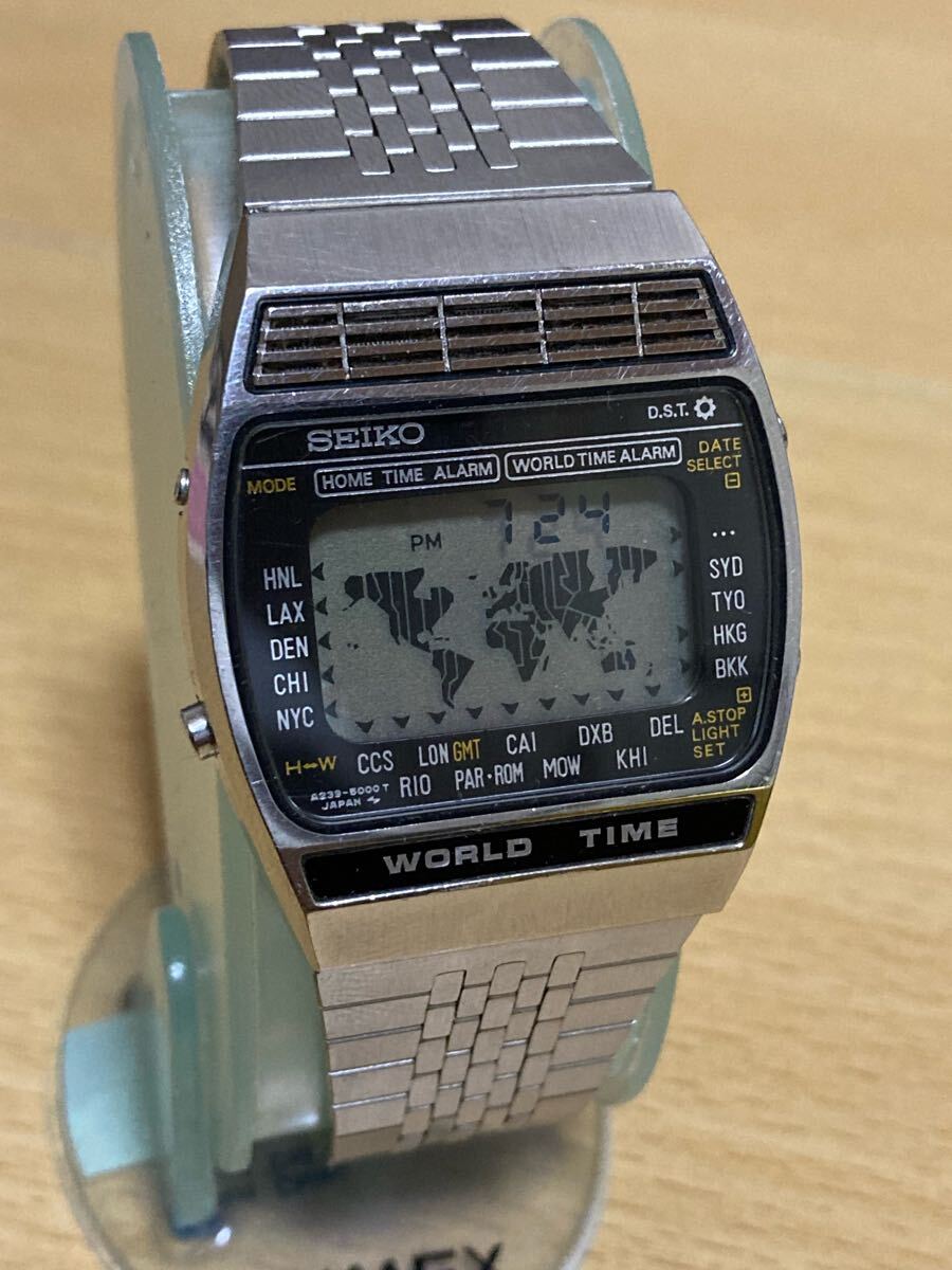 SEIKO ワールドタイム アトラス A239-5020 セイコー ビンテージ デジタル 腕時計 稼働品(セイコー)｜売買されたオークション ...