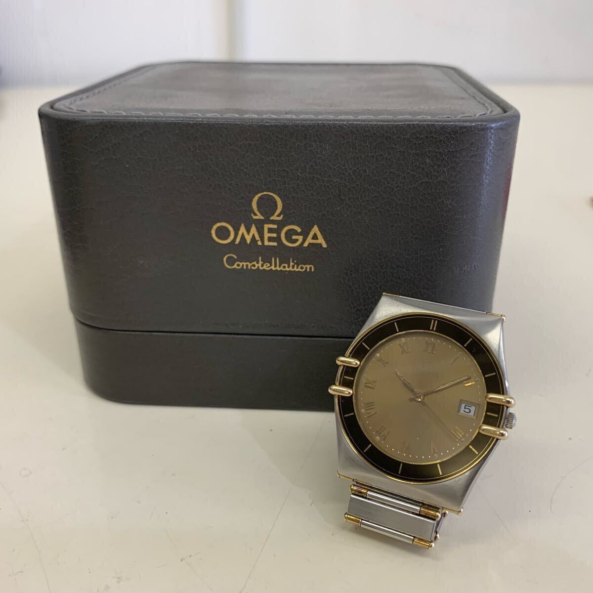 OMEGA オメガ コンステレーション ハーフバー デイト クォーツ レディース メンズ 1422 腕時計(コンステレーション)｜売買された ...