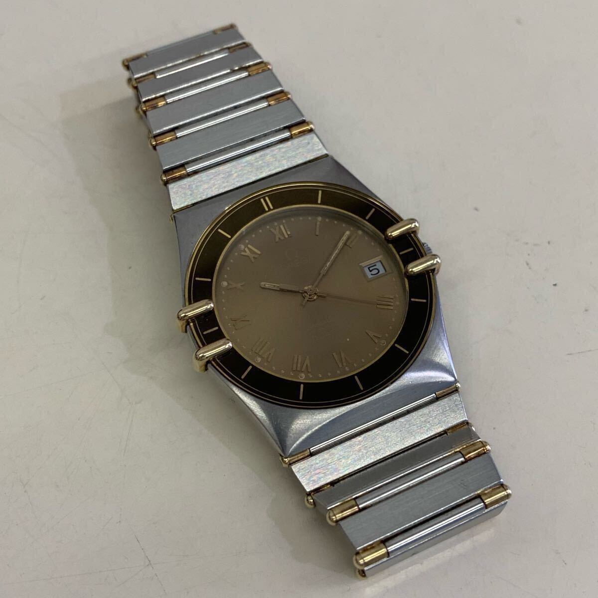 OMEGA オメガ コンステレーション ハーフバー デイト クォーツ レディース メンズ 1422 腕時計(コンステレーション)｜売買された ...