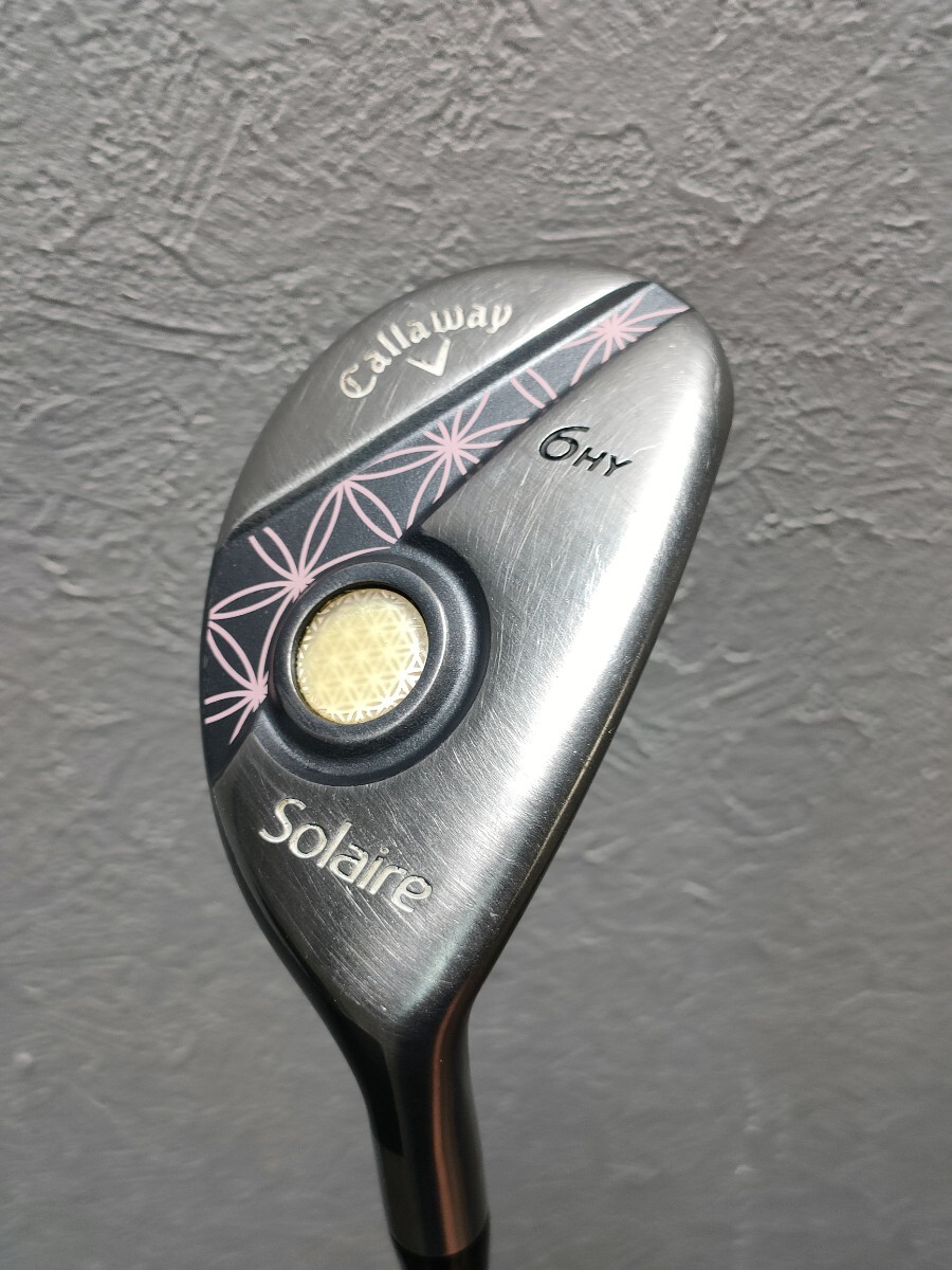 Callaway solaire レディース 6HY ユーティリティ 純正カーボンシャフト Lフレックス 20250228 キャロウェイ ソ ...