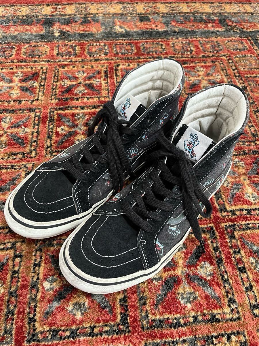 VANS SANTA CRUZ BEAMS ハイカット スニーカー US10.5 Sk8-Hi 黒 バンズ スケートハイ 28.5(28 ...