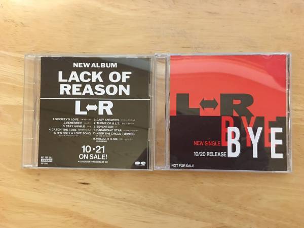 L⇔R LACK OF REASON BYEプロモ盤黒沢健一黒沢秀樹木下裕晴(L⇔R)｜売買されたオークション情報、yahooの商品情報を ...