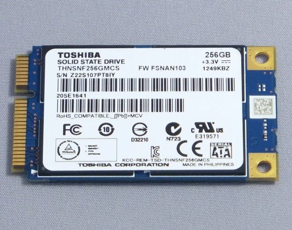 東芝 THNSNF256GMCS 256GB mSATA SSD SATA6Gbps(256GB～)｜売買されたオークション情報、yahooの ...