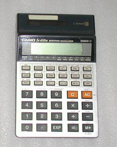 CASIO fx-650M 関数電卓 ソーラー式(その他)｜売買されたオークション情報、yahooの商品情報をアーカイブ公開 - オークファン ...