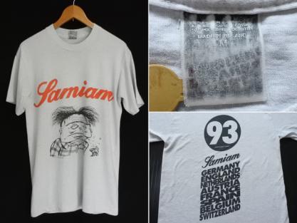 ビンテージ 90s Samiam screen stars M ヨーロッパ ツアー Tシャツ / パンク PUNK ロック バンド ハードコア ...