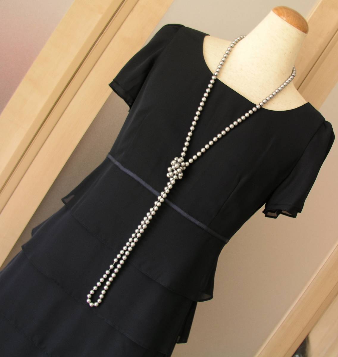 17号 17ABR 美ライン シフォンティアードワンピース フォーマルにも 黒(XLサイズ以上)｜売買されたオークション情報、yahooの商品情報をアーカイブ公開 - オークファン ...