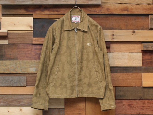 PHERROW'S フェローズ ドリズラー ジャケット スウィングトップ 総柄 音楽家 シリーズ PHERROWS mahimahi Rider カーキ系 サイズ ME M(ジャケット、上着 ...