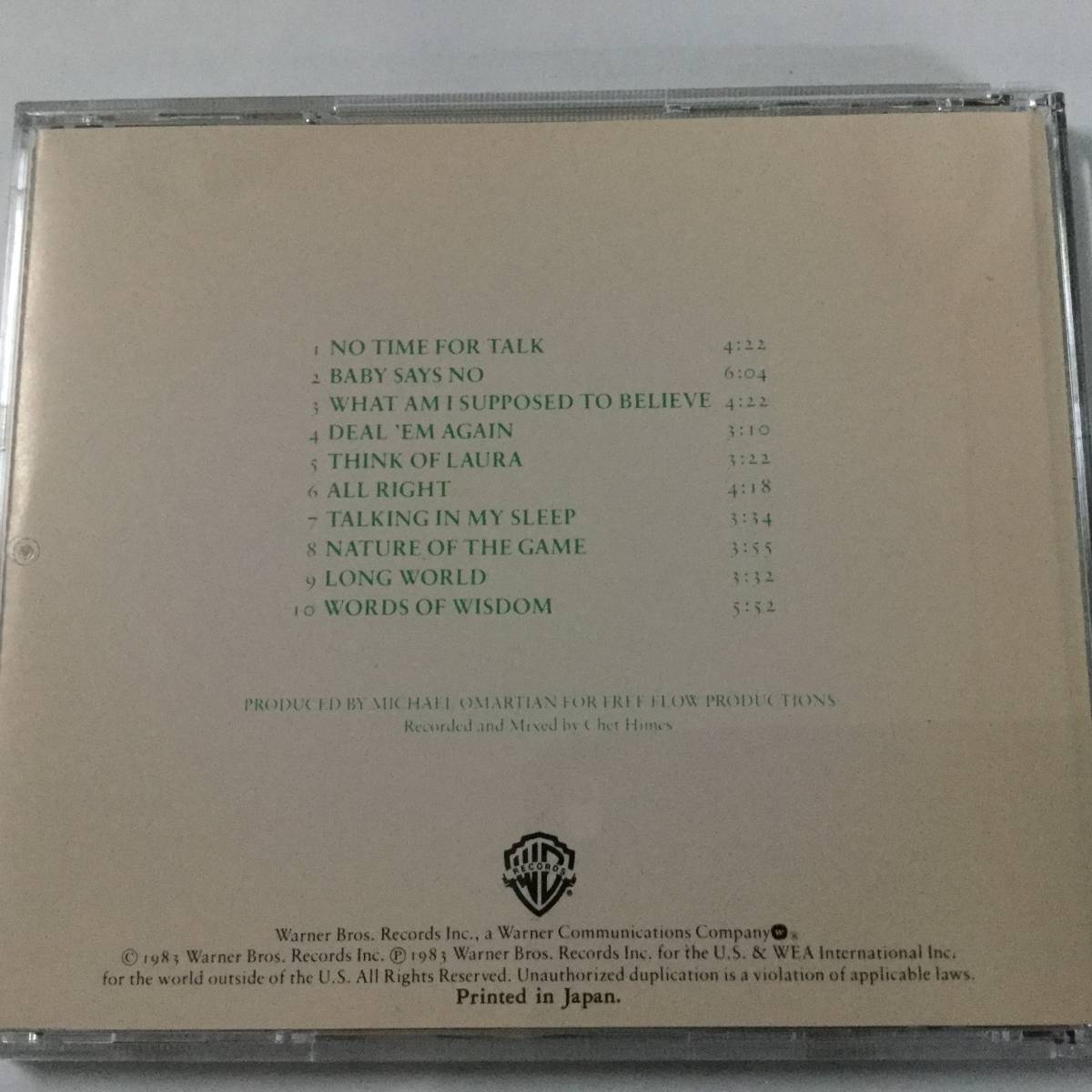 国内盤CD/AOR/クリストファー クロス/アナザー ページ 送料\160(その他)｜売買されたオークション情報、yahooの商品情報をアーカイブ公開 - オークファン（aucfan.com）