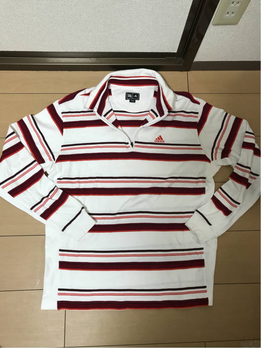 A877 adidas アディダス ボーダー 長袖シャツ メンズ テーラーメイド ゴルフ 15(アディダス)｜売買されたオークション情報 ...