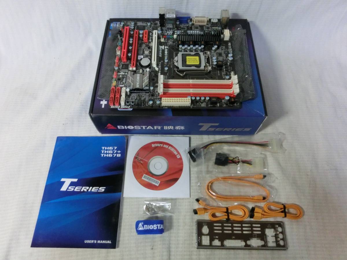 BIOSTAR Tseries LGA1155 HDMI USB3.0 M-ATXマザーボード TH67＋ ほぼ 良品極(その他)｜売買された ...