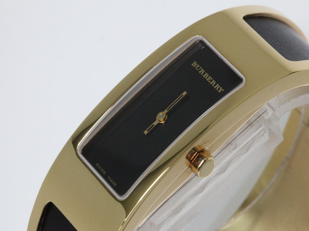 可動品 バーバリー スイス製 バングルウォッチ ブラック×ゴールド クォーツ レディース腕時計 箱有 c381(バーバリー)｜売買されたオークション情報、yahooの商品情報をアーカイブ公開 ...