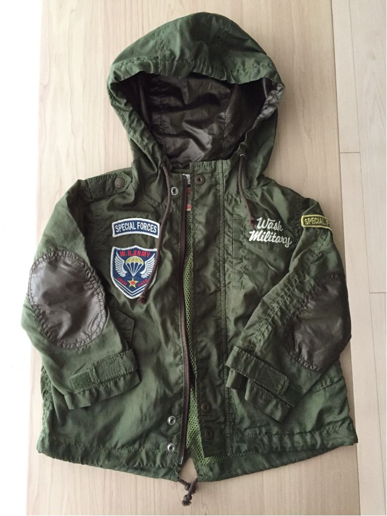 BeBe べべ WASK ワスク ミリタリージャケット パーカー ウインドブレーカー サイズ90(ジャケット、上着)｜売買されたオークション情報、yahooの商品情報をアーカイブ公開 ...