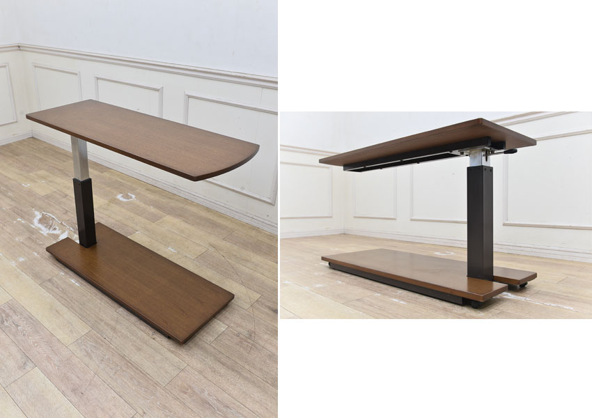 AO10 一流メーカー シモンズ キャスター付き 昇降テーブル 移動テーブル 簡易机 ベッドテーブル(その他)｜売買されたオークション情報 ...