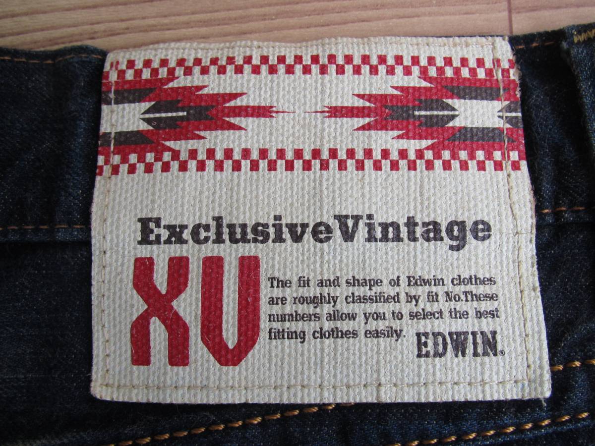 エドウィン EDWIN 434 XVS EXCLUSIVE VINTAGE ストレート ジーンズ W32 ウエスト約86cm 紺 日本製 デニム パンツ(W32)｜売買されたオークション情報 ...