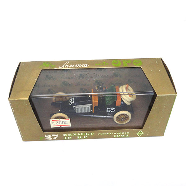 1円~ ブルム BRUMM R27 ルノー RENAULT PARIGI-MADRID 40HP 1903 ミニカー 箱 ケース入り(ブルム ...