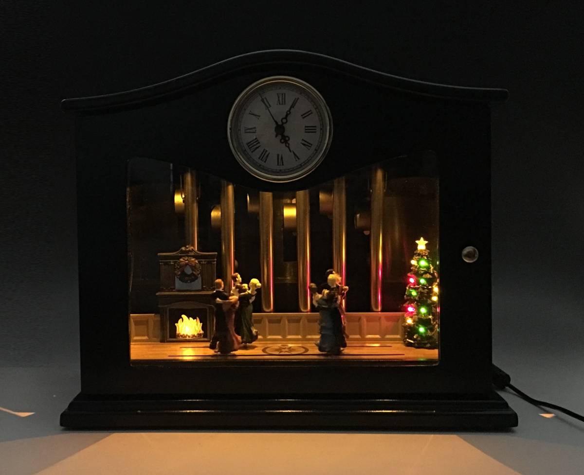 動画有 ミスタークリスマス ミュージカル チャイム 時計付き 全70曲 Mr Christmas Musical Chime Clock ...