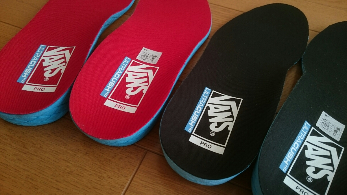 Vans ULTRA CUSH PRO 2組 セット Size US8.5 26.5cm バンズ インソール 赤 黒(26.5cm)｜売買され ...