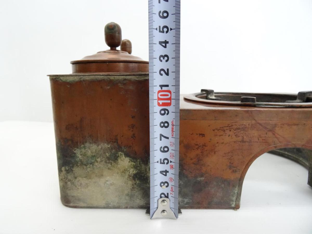 B-1626 銅壺 どうこ 長火鉢 囲炉裏道具 湯沸し 茶道具 骨董 古民具 昭和レトロ アンティーク 現状品 千円市場(銅製)｜売買された ...