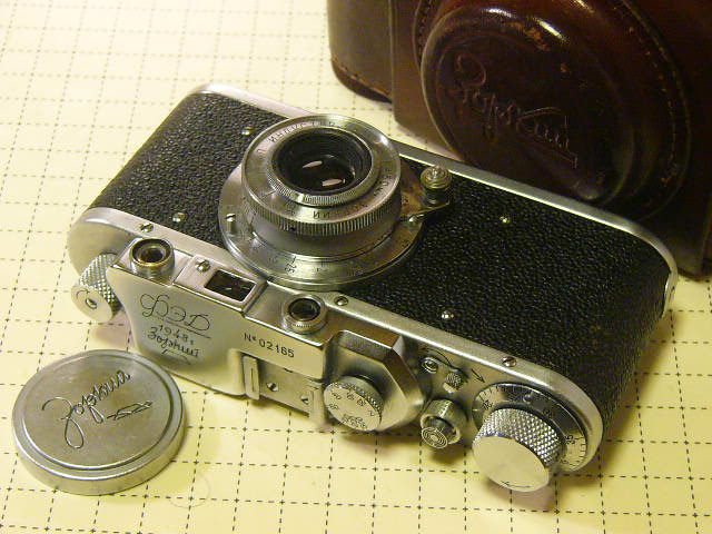 外観綺麗 Fed/Zorki フェド ゾルキー 1948 + 50/3.5 縦目 実動作 極 ライカⅡ型バルナックタイプ 初期ダブルネーム ...
