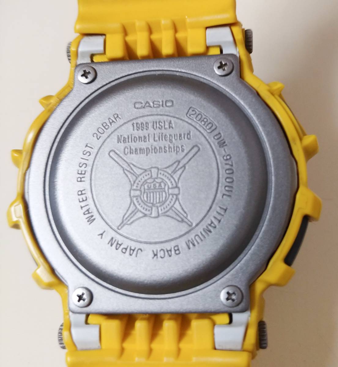 1999年発売 CASIO G-SHOCK GULFMAN カシオ Gショック ガルフマン イエロー DW-9700UL-9T 1999 ...