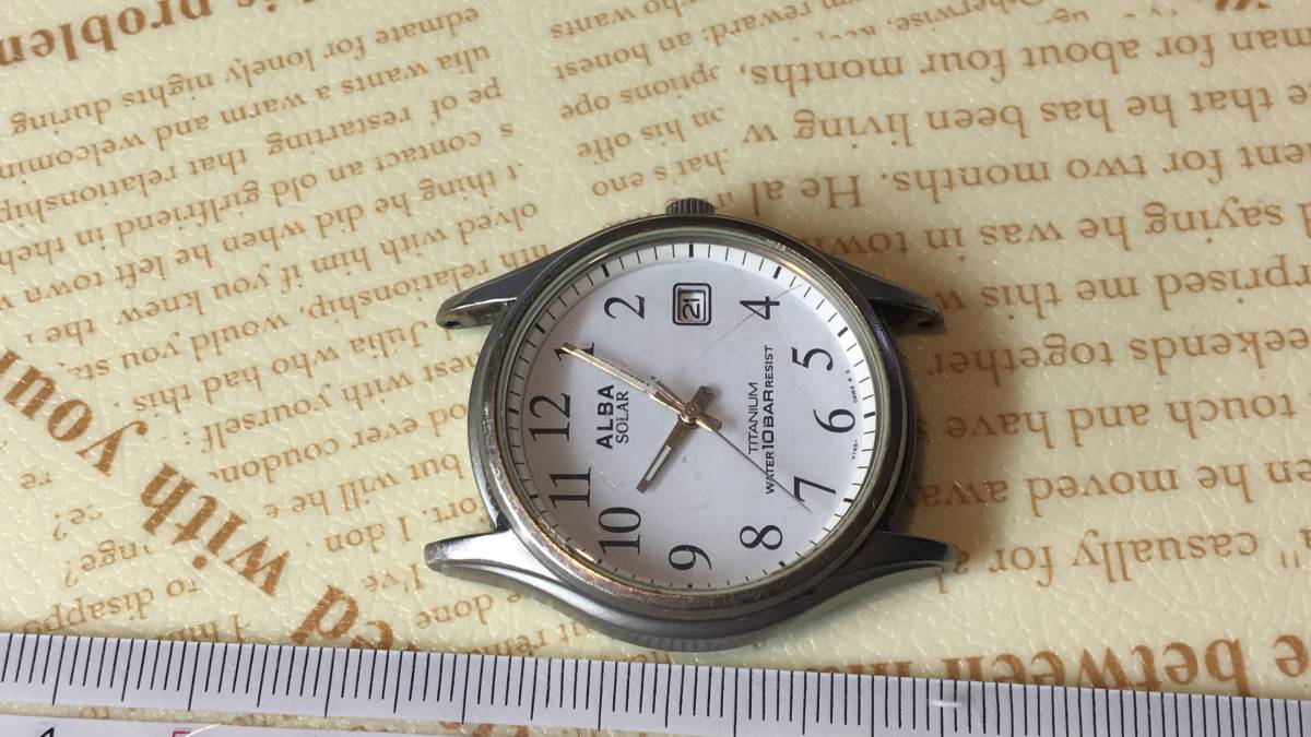 SEIKO ALBA SOLAR TITANIUM QUARTZ メンズ 腕時計 V145-0AM0 エ(アルバ)｜売買されたオークション情報 ...