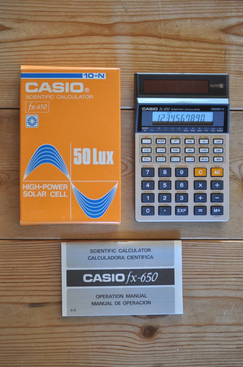 関数電卓 カシオCASIO FX-650 海外仕様 英語取説付 品(カシオ)｜売買されたオークション情報、yahooの商品情報をアーカイブ公開 ...