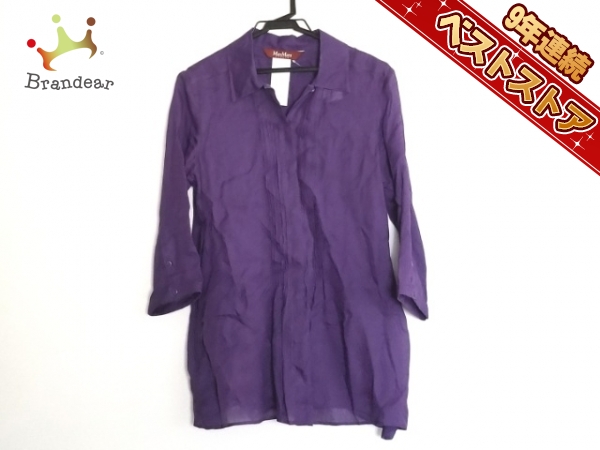 マックスマーラスタジオ MAXMARA STUDIO トップス 七分袖シャツブラウス サイズ40 M パープル レディース(その他)｜売買されたオークション情報、yahooの商品情報を ...