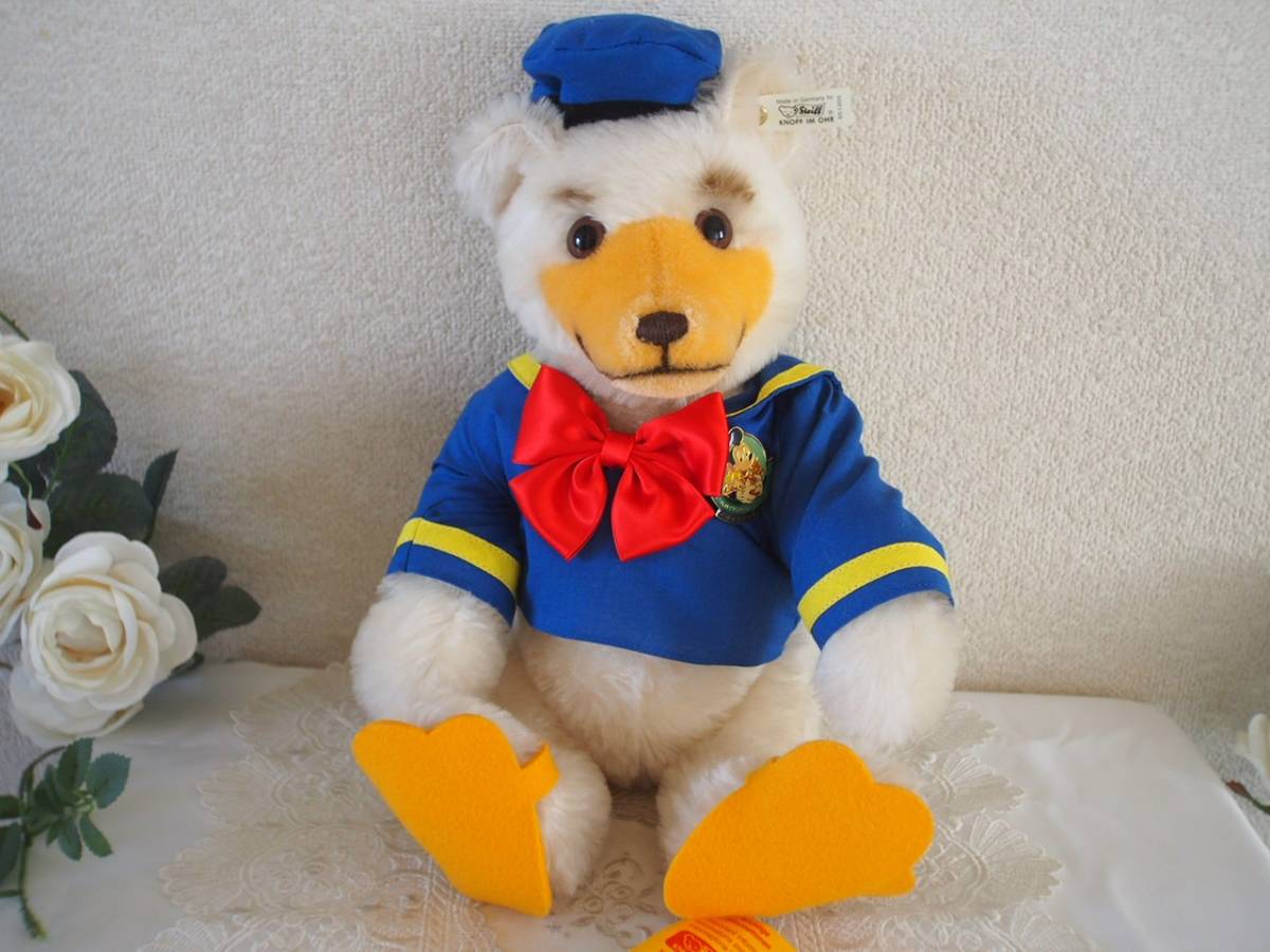 シュタイフ Teddy Donald オールID's完品 1993年 ディズニーコンベンション限定 ドナルド STEIFF(シュタイフ社 ...