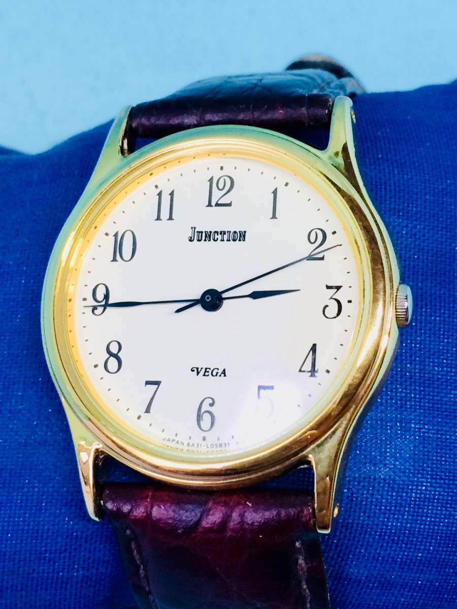 R62 電池交換済み シチズン ベガ ジャンクション CITIZEN VEGA JUNCTION ゴールド メンズ腕時計(シチズン)｜売買され ...