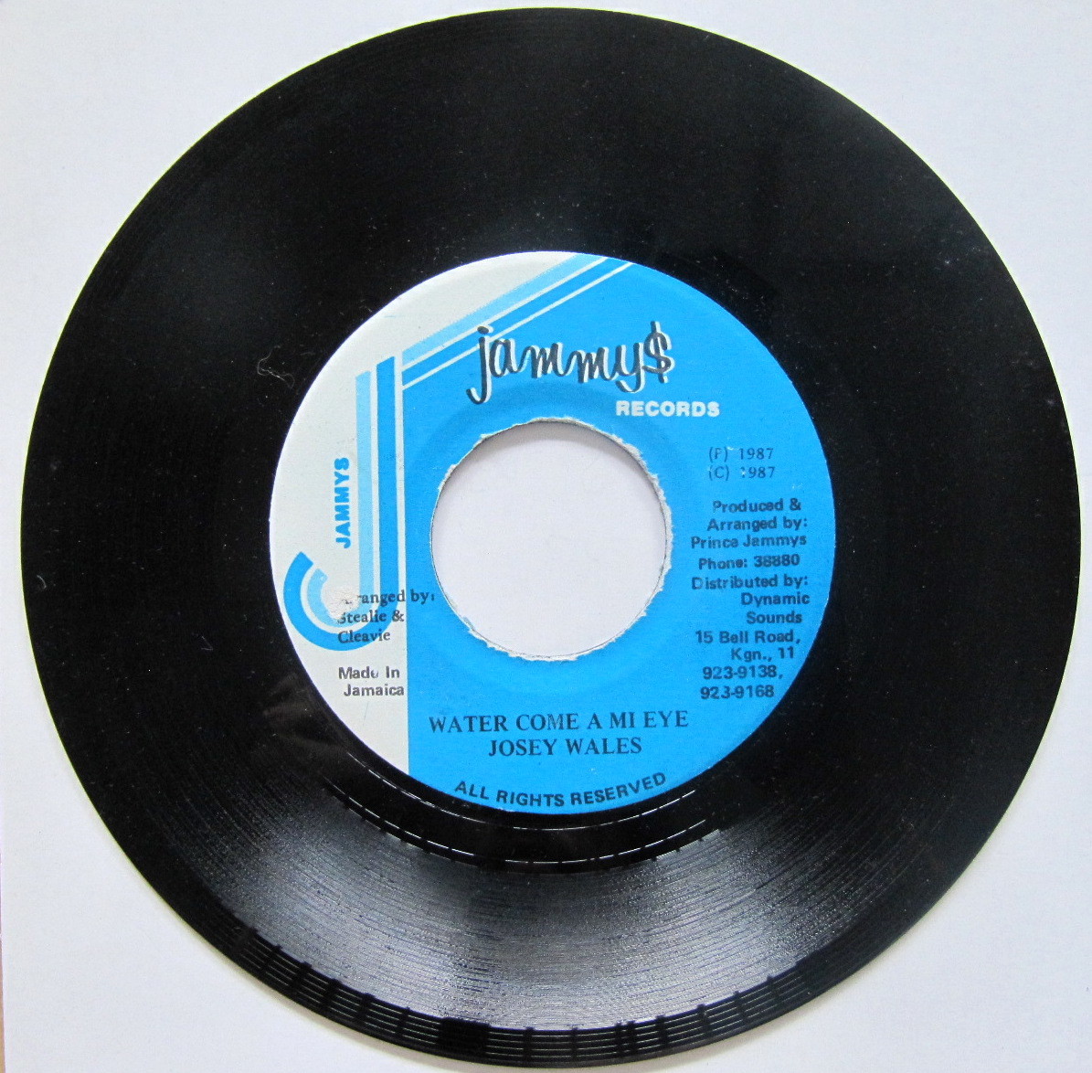 465 Reggae Water Come A Mi Eye - Josey Wales. /7”/視聴可/Jammy's(レゲエ)｜売買され ...