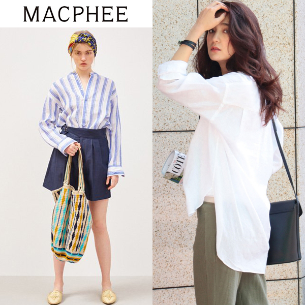 トゥモローランド MACPHEE マカフィー リネン スタンドカラービッグシャツ ノーカラーシャツブラウス麻リネンシャツ白ホワイト(トップス)｜売買されたオークション情報、yahooの商品情報 ...