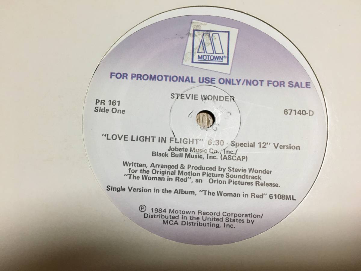 12” STEVIE WONDER - LOVE LIGHT IN FLIGHT dance classics electric(ディスコ ...