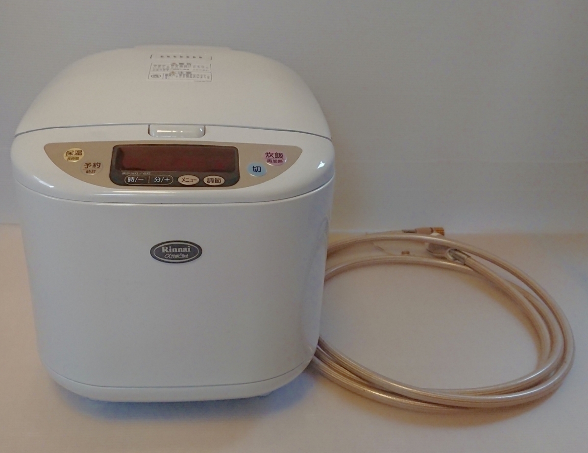 ほぼ Rinnai 都市ガス用 電子ジャー付 ガス炊飯器 RR-10MRT 1.98L ガスコード3m付き リンナイ(炊飯器)｜売買されたオークション情報、yahooの商品情報をアーカイブ公開 ...
