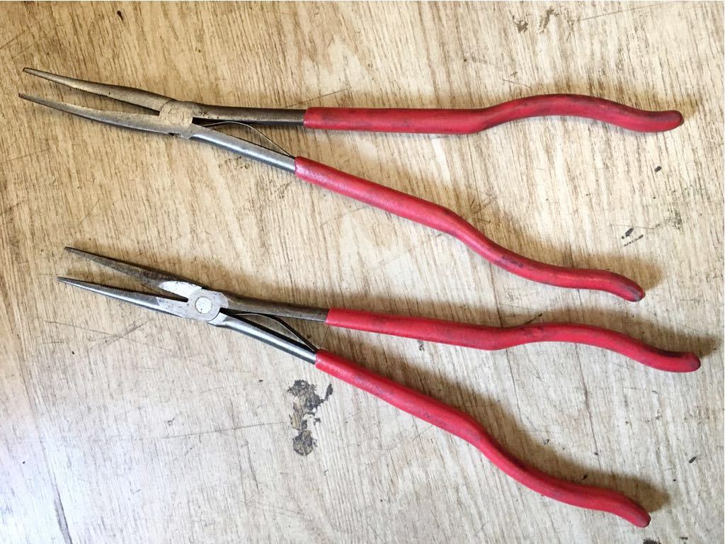 スナップオン Snap-on ロングノーズプライヤー 415CP 915CP セット ニードルノーズ ロングリーチ プライヤー 工具 整備 ...