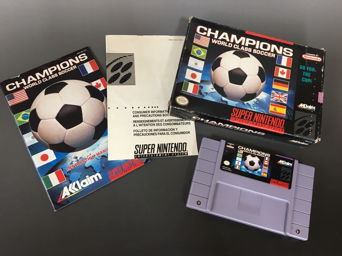 海外版 SUPER NINTENDO CHAMPIONS WORLD CLASS SOCCER ソフト サッカー スーパーファミコン SNES 任天堂 レトロ(スポーツ、その他)｜売買された ...