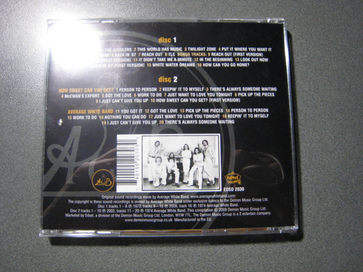 2枚組 Average White Band - Show Your Hand / How Sweet Can You Get / Average White Band 2009 UK盤 ...