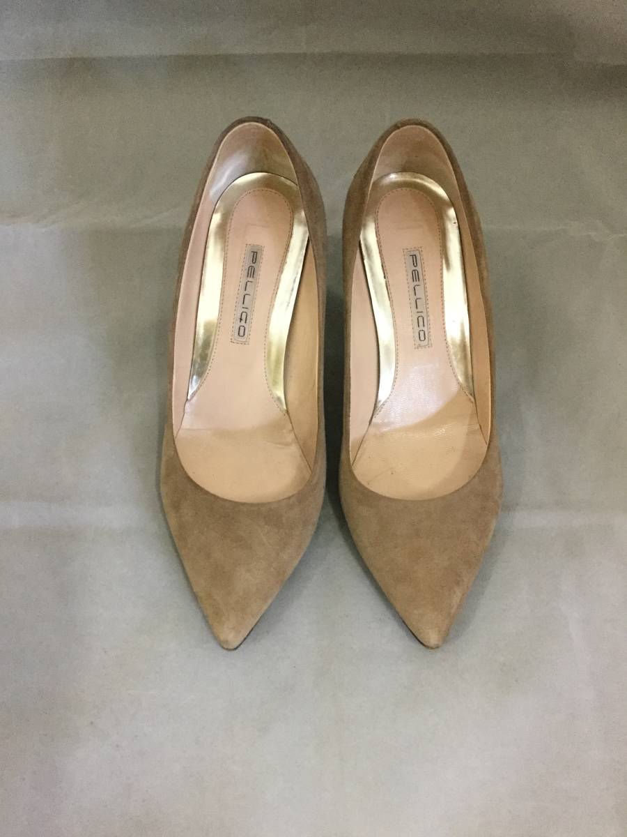 PELLICO ペリ-コ スエ-ド パンプス 36 1/2(その他)｜売買されたオークション情報、yahooの商品情報をアーカイブ公開 - オークファン（aucfan.com）